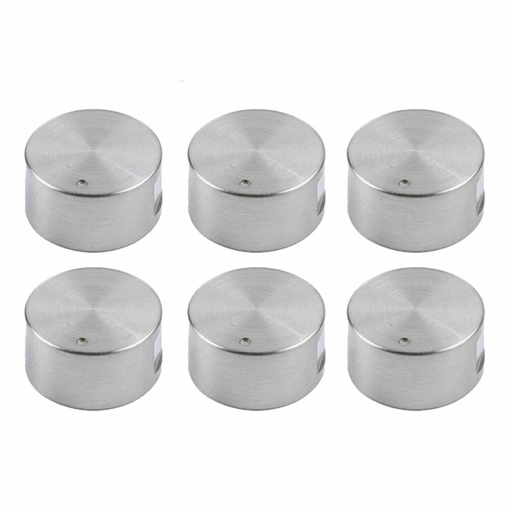 Упаковка из 6 металлической ручки зажигания круглый прочный материал для печи для варочных столов