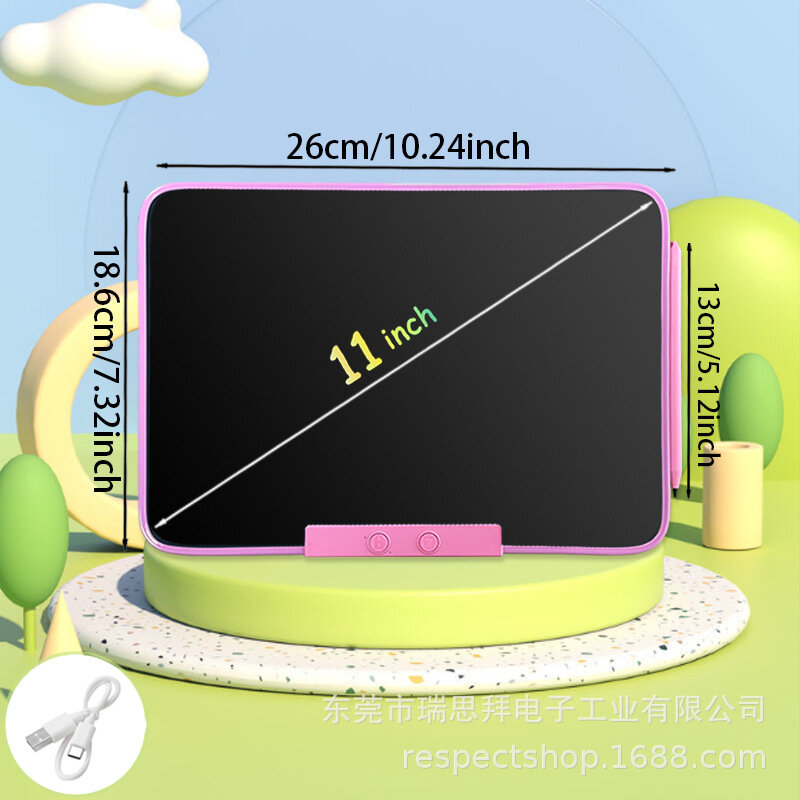 11/13/16/22/ 28inch Перезаряжаемый LCD планшет для письма с цветным экраном, детская доска для рисования, маленькая черная доска для рисования и каракулей