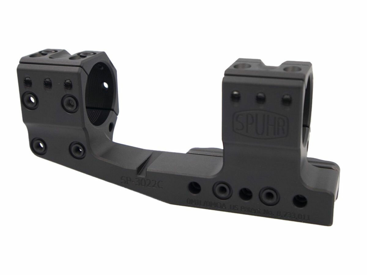Кронштейн оружейный SPUHR для прицела 30мм, на Picatinny, вынос 70мм, высота 23мм