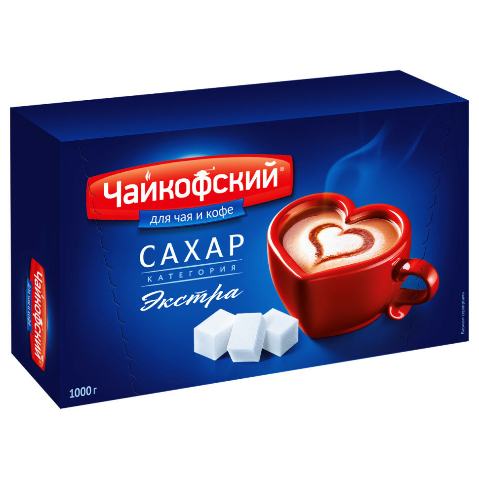 Сахар-рафинад Чайкофский, 1кг, картонная коробка, 247181