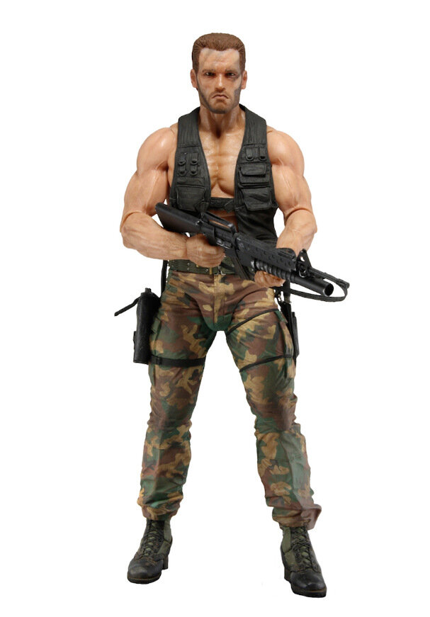 Модель подвижной фигурки NECA Predator, посвященная 30-летию P1 полковника Арнольдачи «Охотник в джунглях»