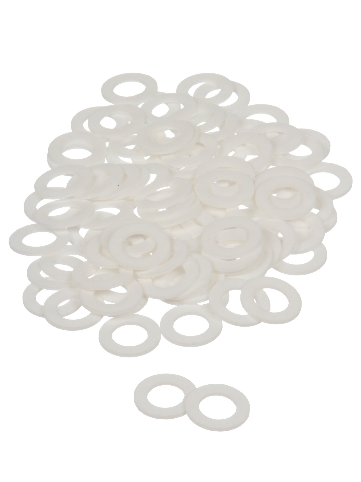 Прокладка сантехническая фторопластовая 3/4" 14х24 мм СантехКреп, набор 100 шт, уплотнительное кольцо для труб и кранов
