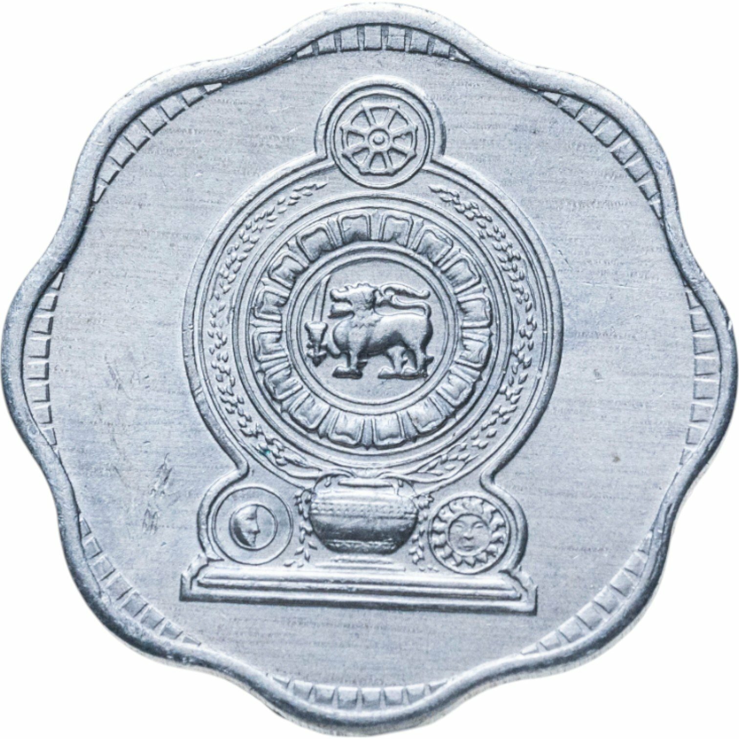 Шри-Ланка 2 цента 1978, Алюминий, в сохранности AU-UNC