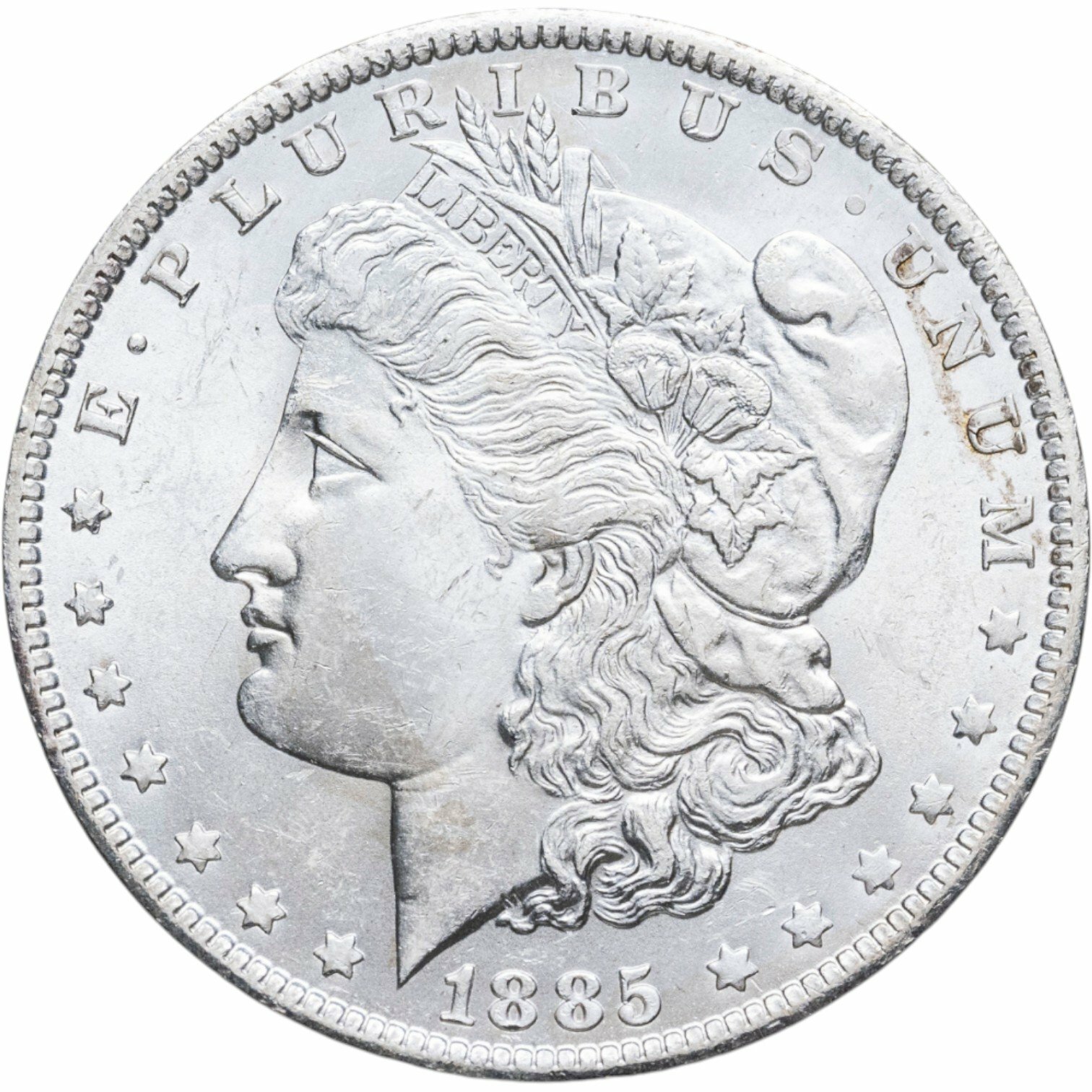 США 1 доллар dollar 1885 "Доллар Моргана" O Доллар Моргана знак монетного двора: "O" - Новый Орлеан, Серебро 900, в сохранности UNC