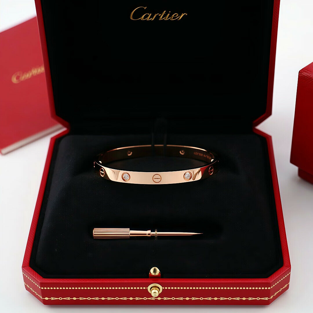 [Подержанные 99 новых] Парные браслеты Cartier для мужчин и женщин, серия Love, розовое золото 18 карат, золотые браслеты, классические мужские и женские украшения, украшения для обручальных колец,