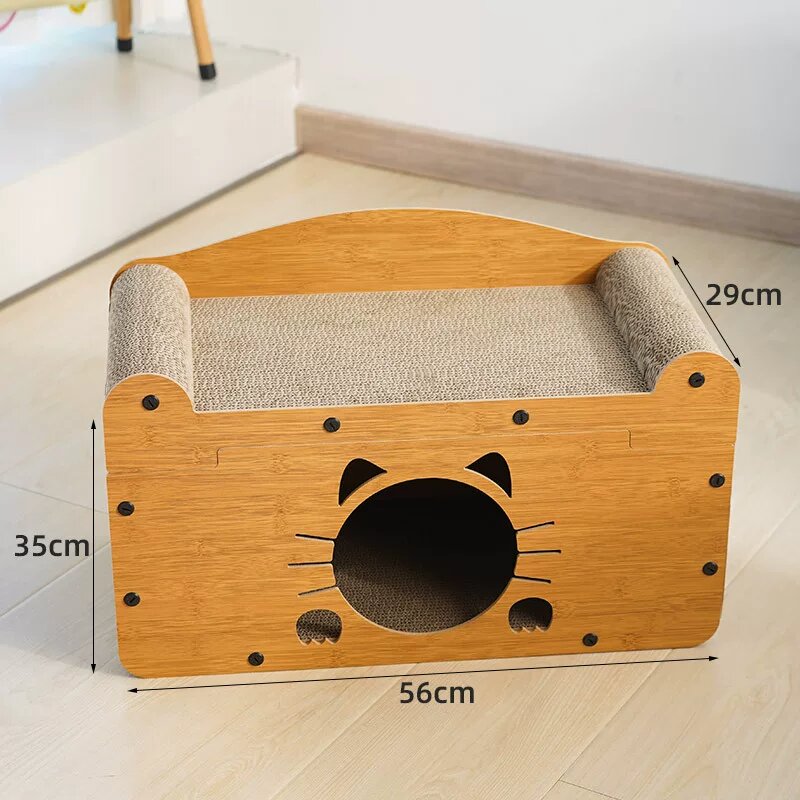 Большая широкая когтеточечная доска - стекающаяся конструкция с 4 толстыми панелями