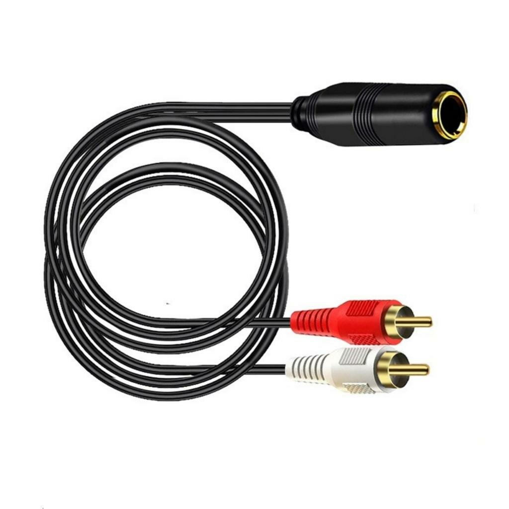 Y-разветвитель RCA–джек 6,35 мм, 2m