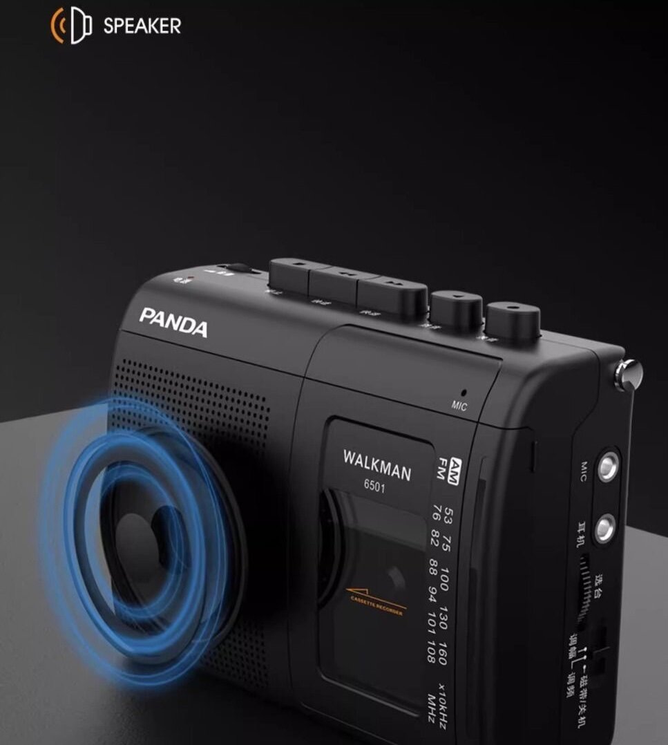 Портативный кассетный плеер Walkman 6501 с радио FM/AM, магнитофон для записи звука