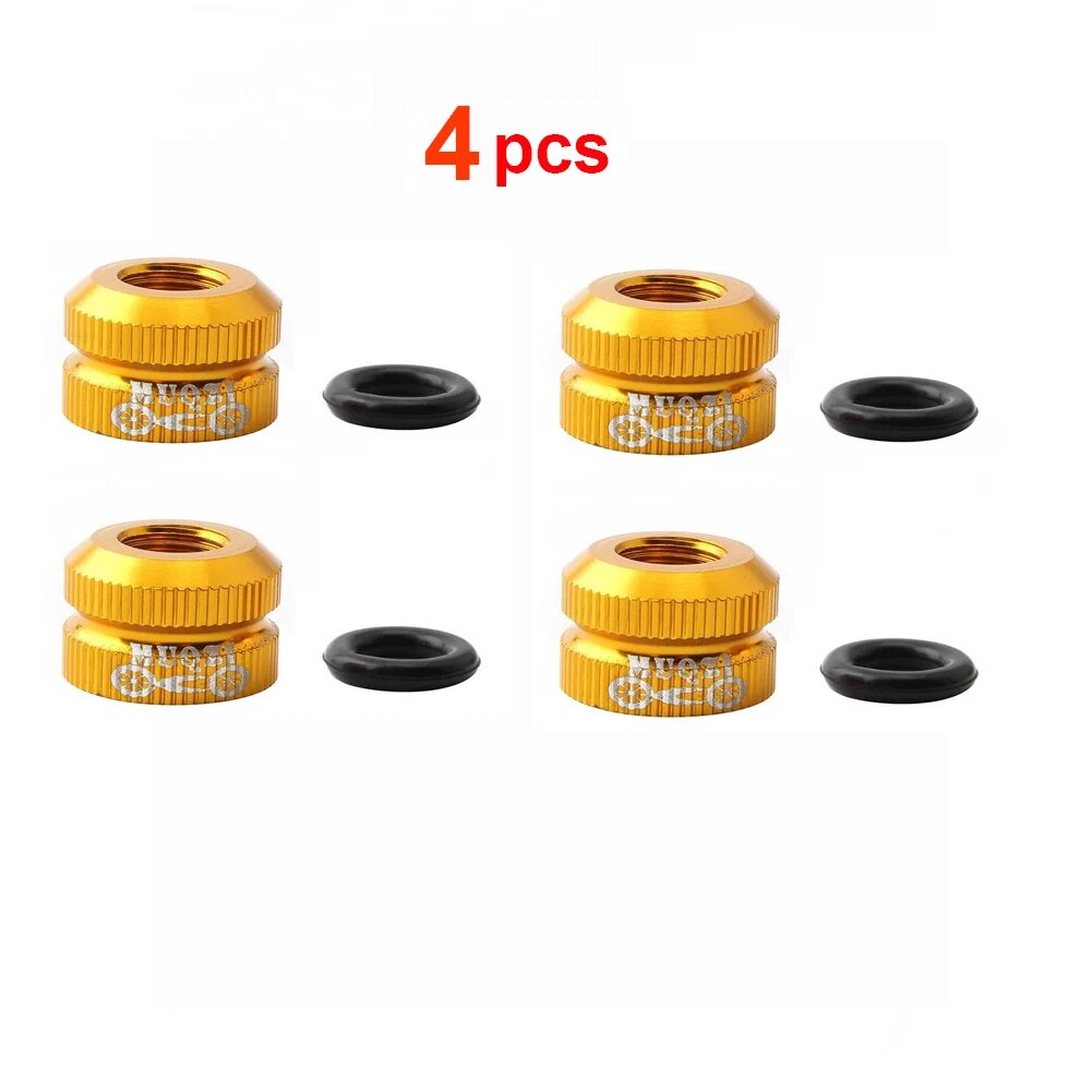 Велосипедные вакуумные гайки, Gold, 4шт