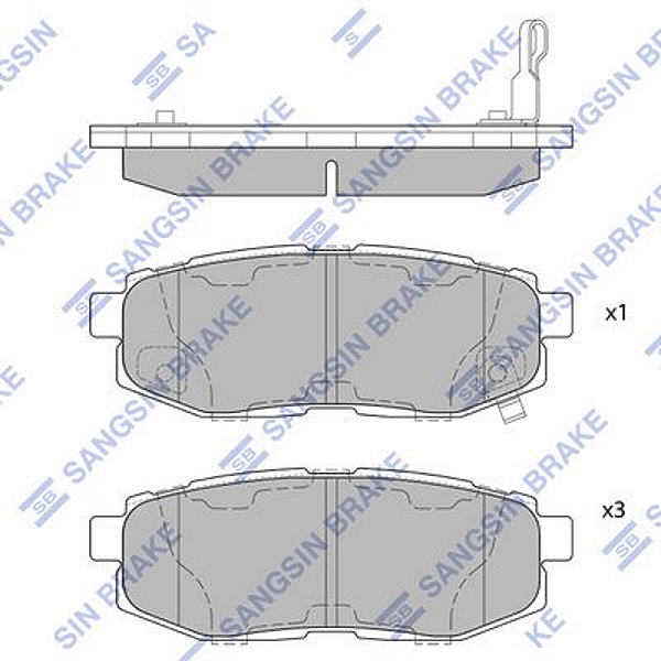 HI-Q SP1777 sp1777 колодки дисковые з.\ Subaru (Субару) tribeca 3.0 05
