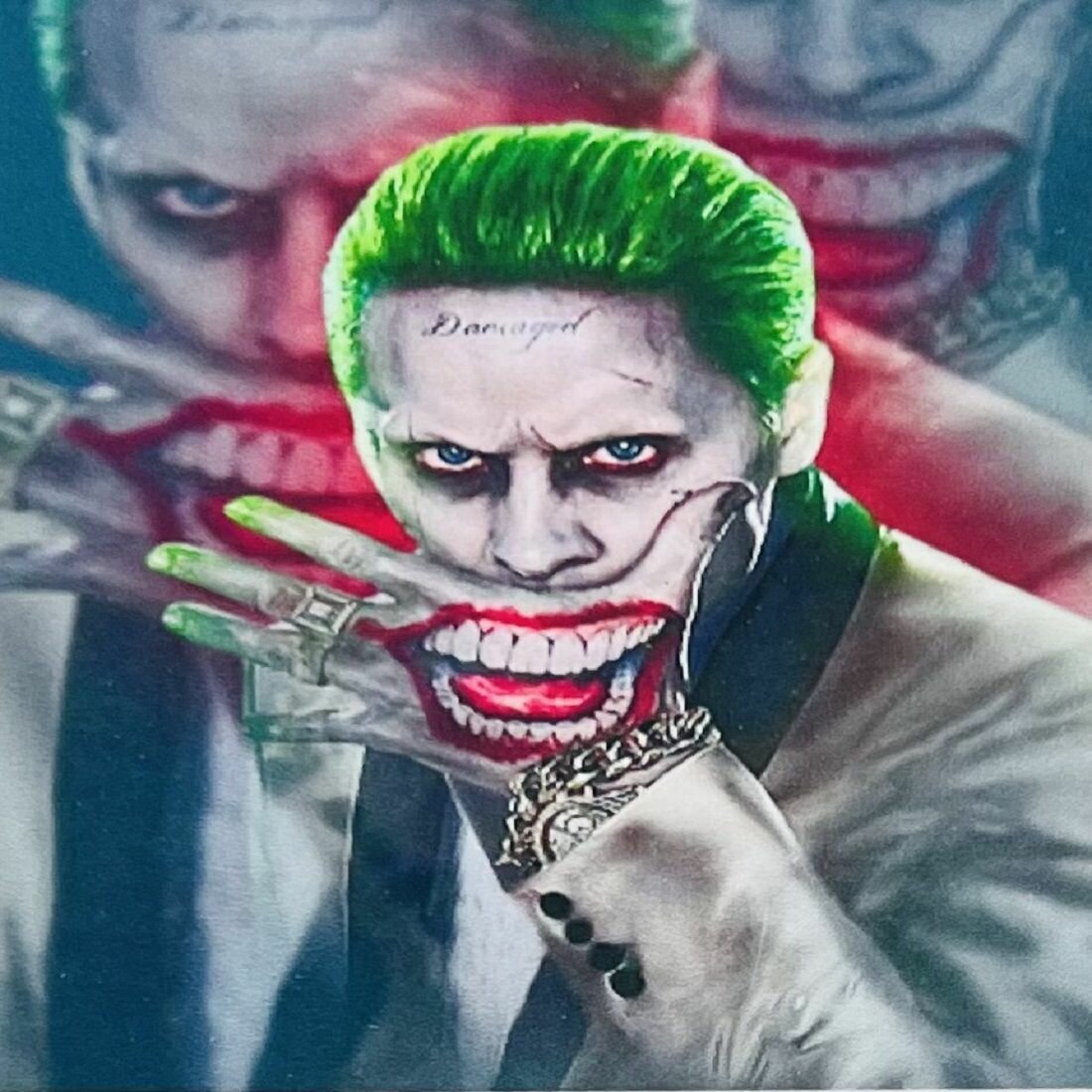 Алмазная мозаика на холсте"Джокер" 50х40 см полная выкладка круглые стразы Мадагаскария