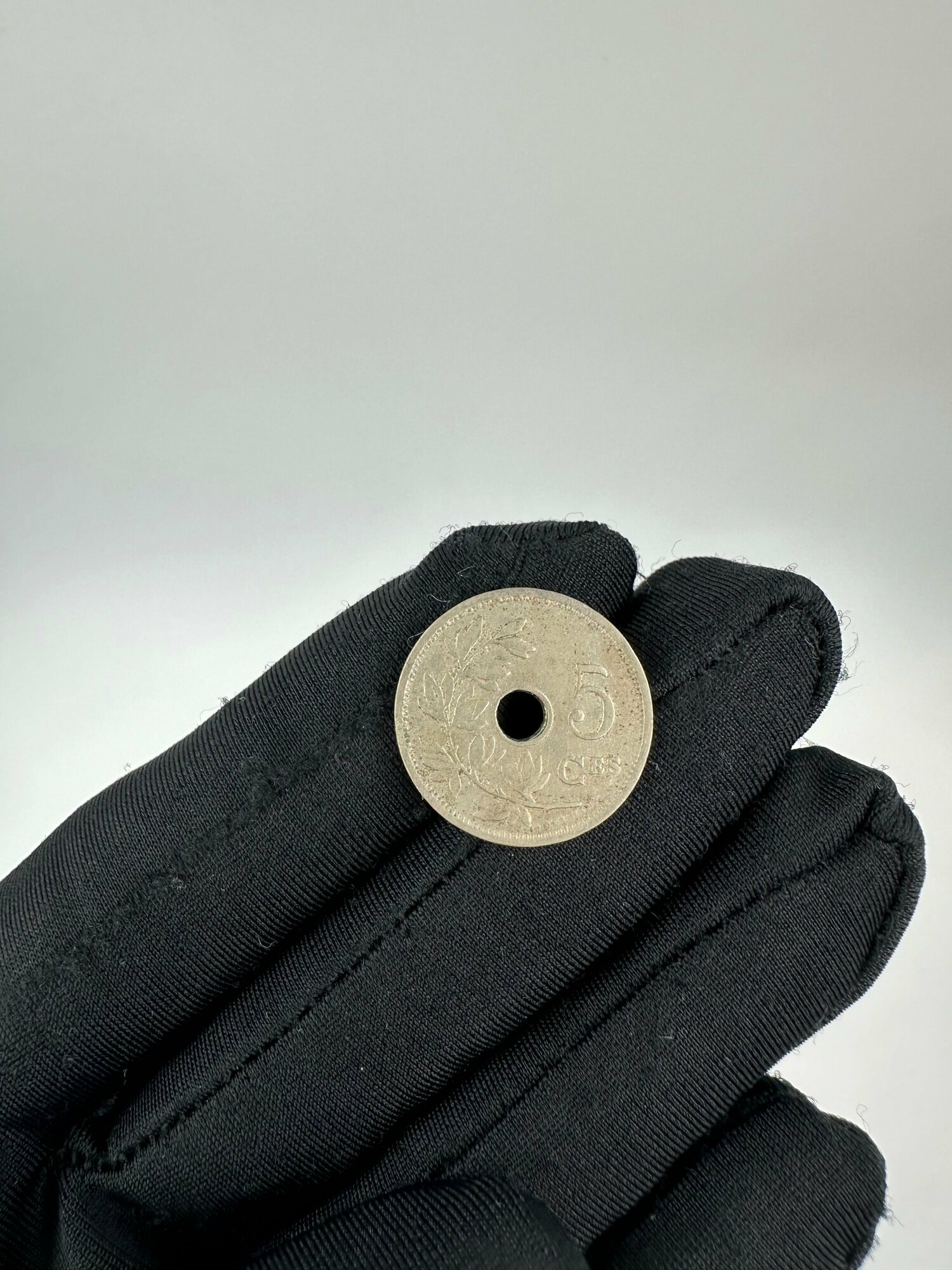 Монета Бельгия 5 сантимов 1902 год