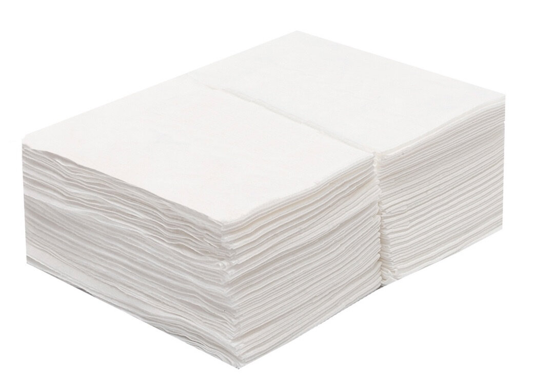 Салфетка 20х30 см белая White Line (спанлейс, 40 г/м), 100 шт/упк
