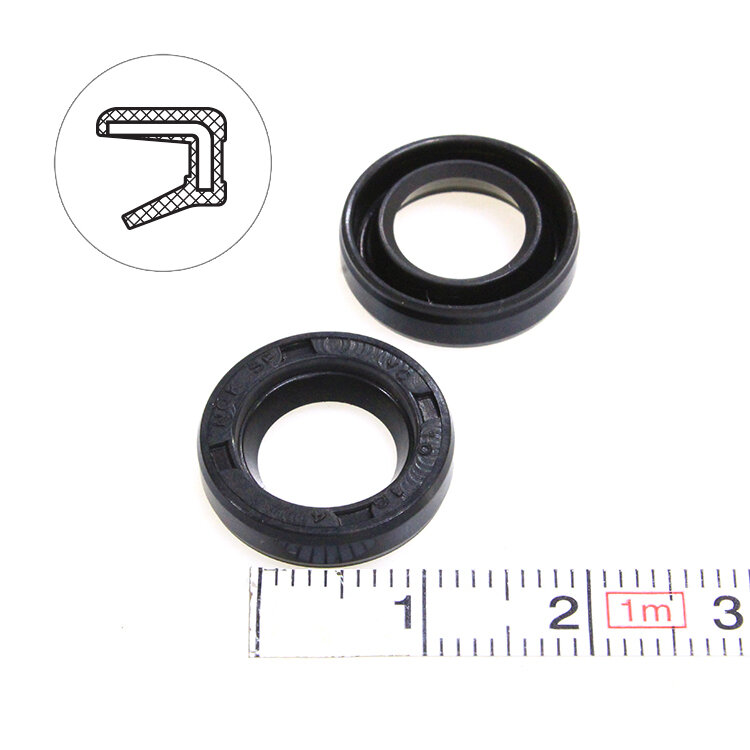 Манжета армированная (Сальник) 10х16х4 (VC) 70NBR