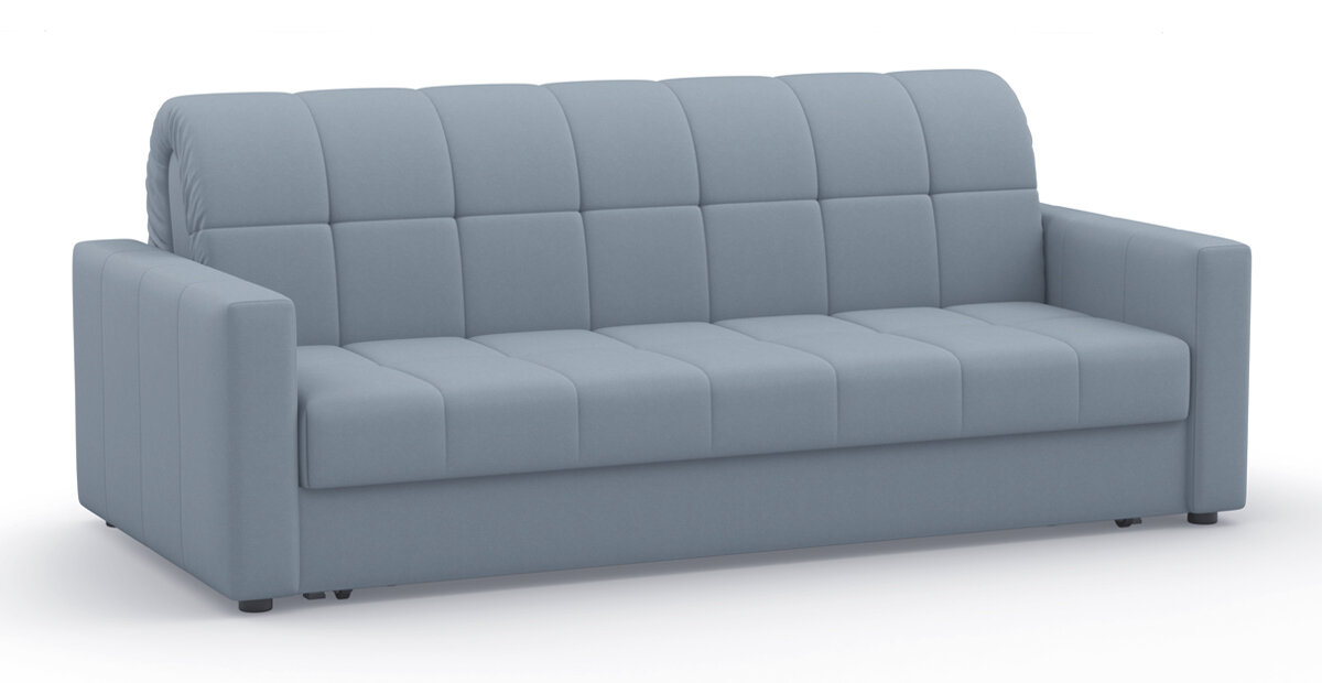 Прямой диван Цвет Диванов Инсбрук NEXT 180 K-2 215 прямой Серо-синий c механизмом без ящика