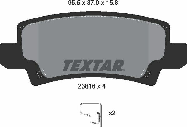 Колодки тормозные задние Textar 2381601 подходят для современных автомобилей и легковых авто
