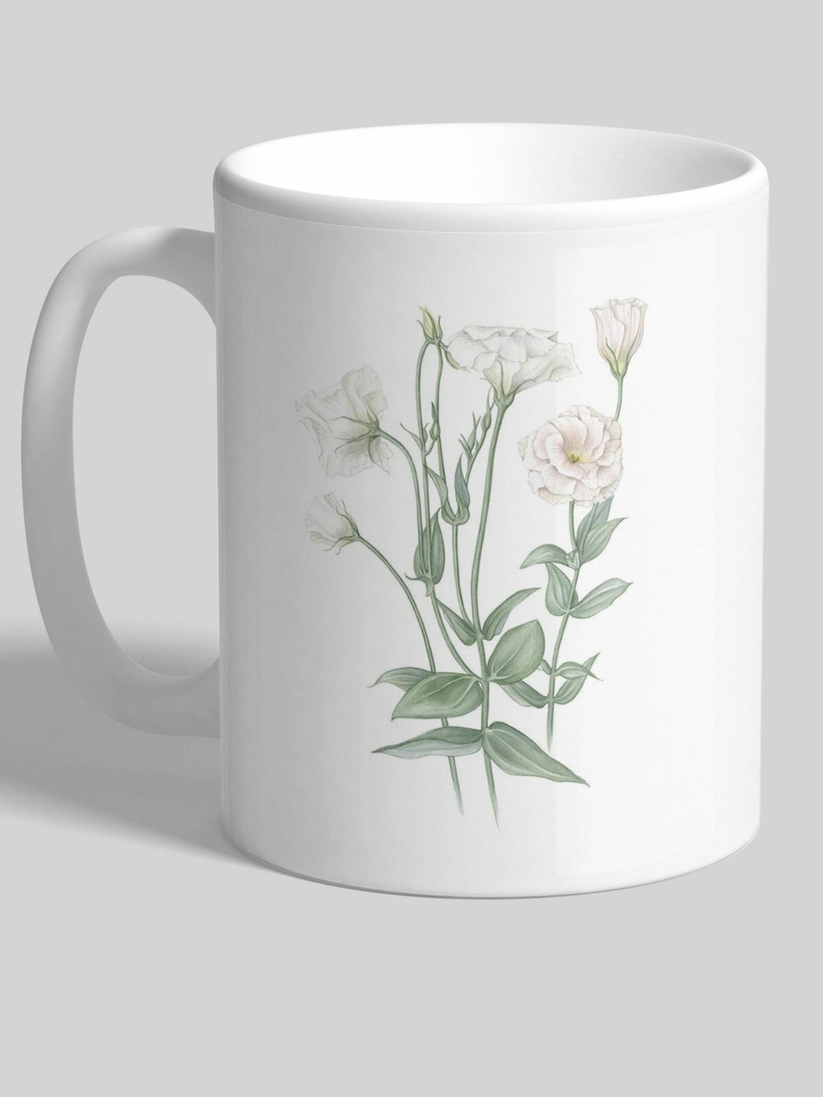 Кружка cooperative.moscow " Эустома цветок " (кружка с Эустомой , Эустома , кружка с цветком, кружка Эустома , кружка с цветком , подарок с любовью, кружка с цветами, цветы, цветок, цветы Эустомы, Эустомы) , 330 мл, 1 шт