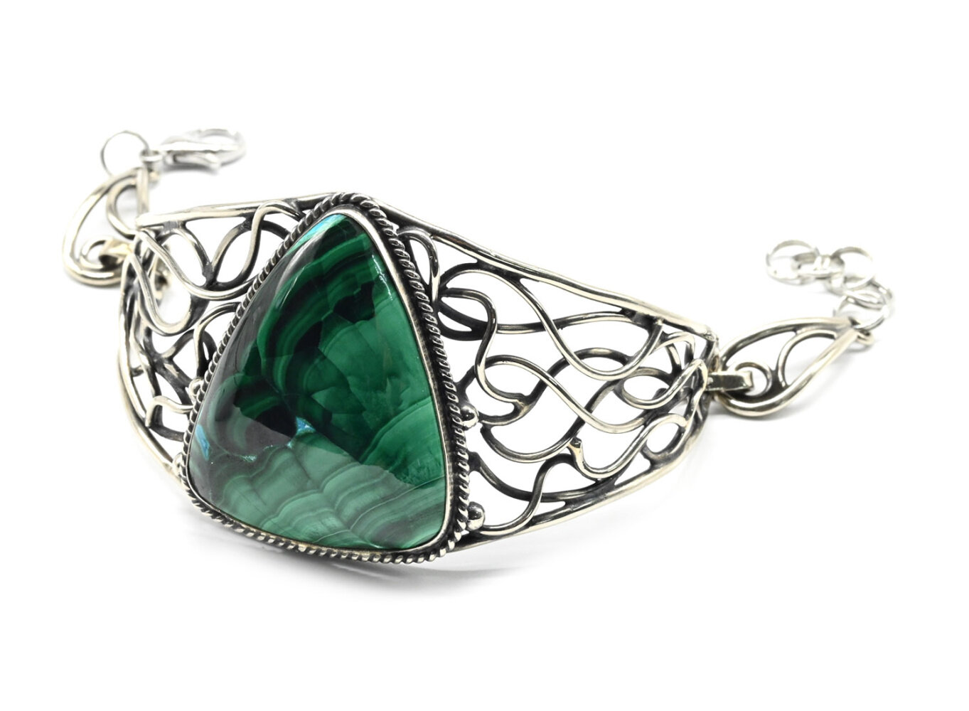 Браслет, малахит