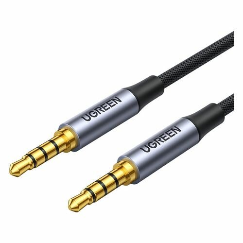 Кабель аудио UGREEN AV183, Jack 3.5 (m) - Jack 3.5 (m) , 1.5м, черный [20497]