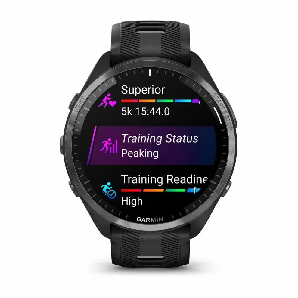 Умные часы Garmin Forerunner 965 Black Premium GPS Running & Triathlon Smartwatch - Черные ( 010-02809-00 )