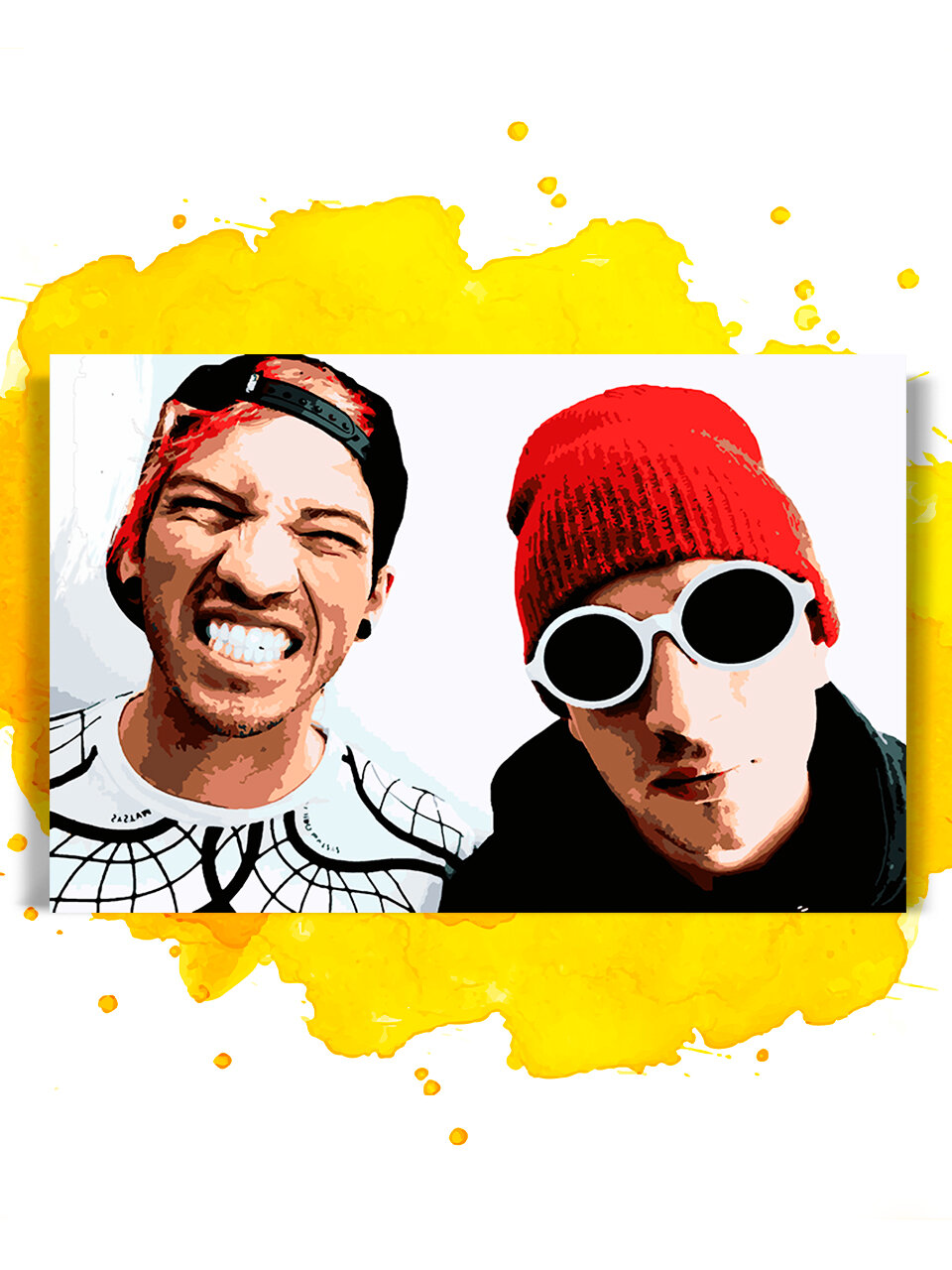 Картина по номерам на холсте Twenty One Pilots, 40 х 60 см