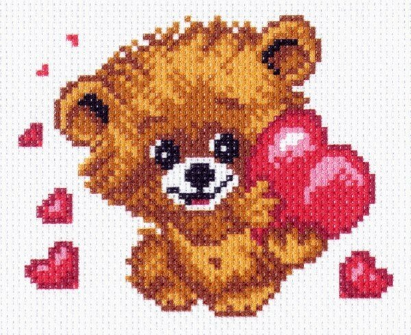 Набор для вышивания Матренин Посад #1423/Н От всего сердца, Несчетный крест, 20 х 16 см