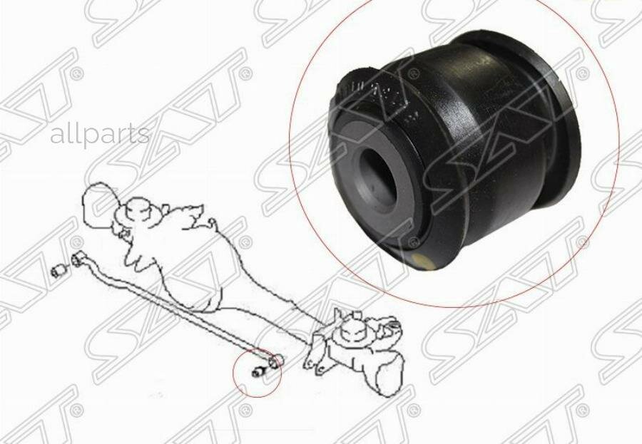 SAT ST-55135-01J10 Сайлентблок рычага Nissan Patrol 87-10 / Safari 87-07