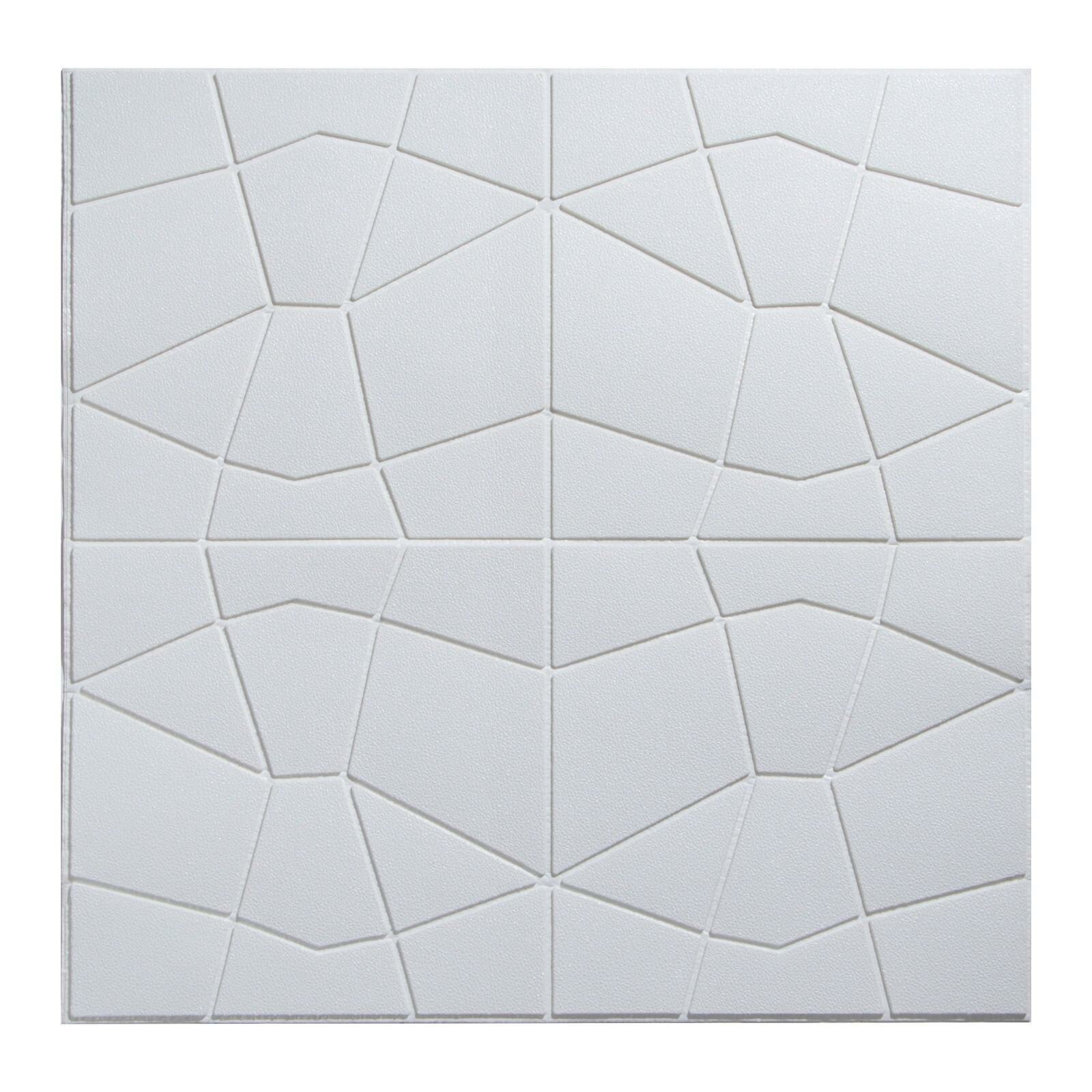 Самоклеящаяся ПВХ панель "Белая паутина" 70*70см, 5539826