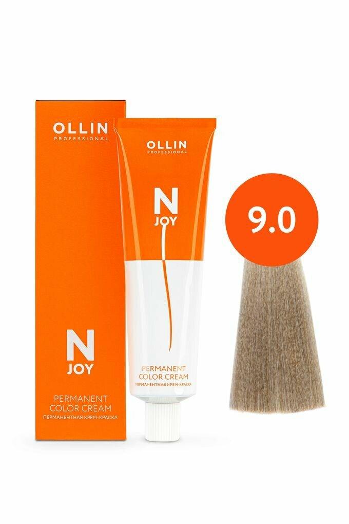 Ollin N-JOY крем-краска для волос 9/0 блондин 100мл