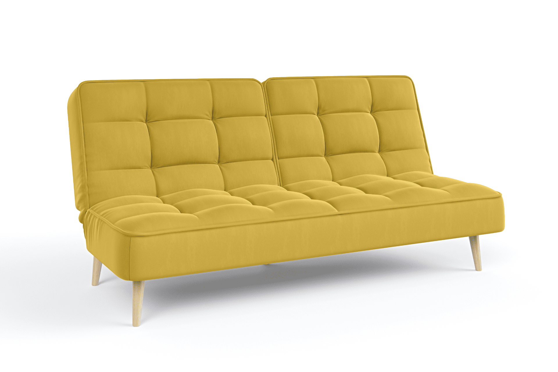 Диван раскладной клик-кляк Флоки, в цвете желтый (Велутто 56)