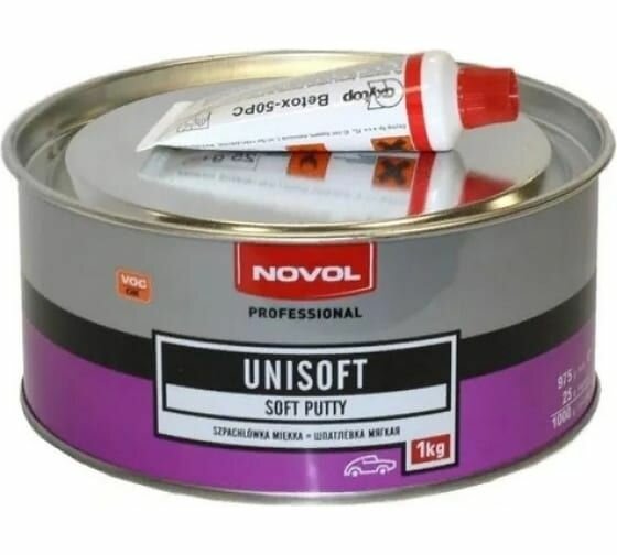 Шпатлевка Novol UNISOFT мягкая 1 кг X6120461
