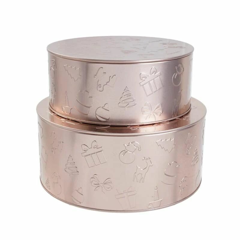 Набор банок с Новогодним рисунком 1,4 и 2,5 л универсальная