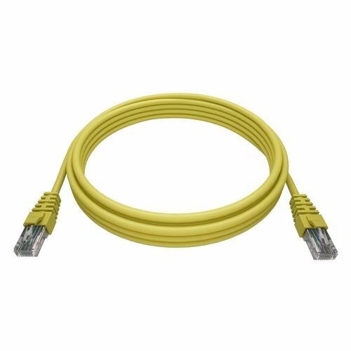 Патч-корд NTSS NTSS-PC-UTP-RJ45-5e-0.15-LSZH-YL, вилка RJ-45, вилка RJ-45, кат.5E, LSZH, 0.15м, желтый