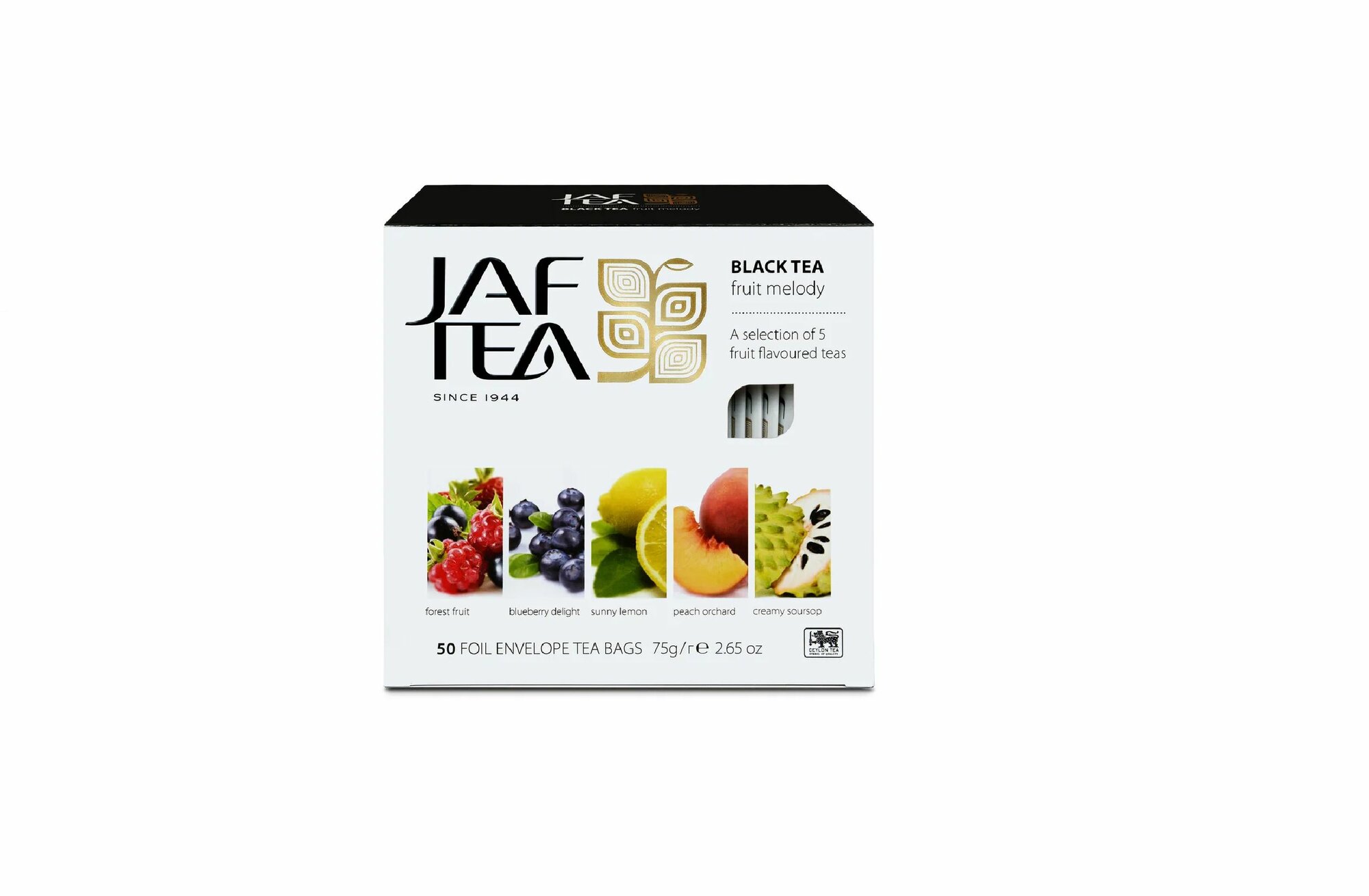 Jaf Tea Чай "РС Fruit melody", черный, ассорти, 50 пак х 1,5 гр