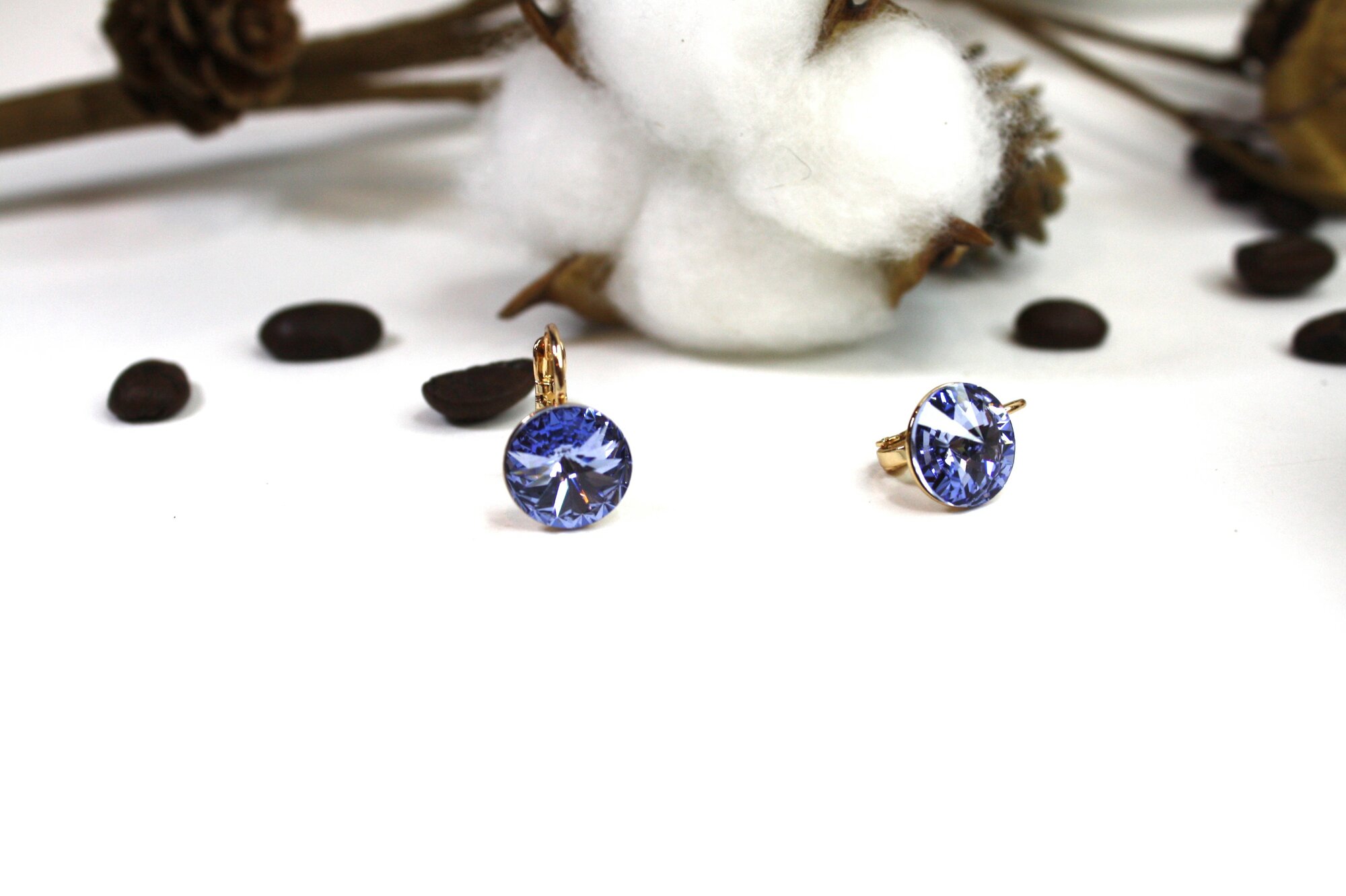 Серьги, кристаллы Swarovski
