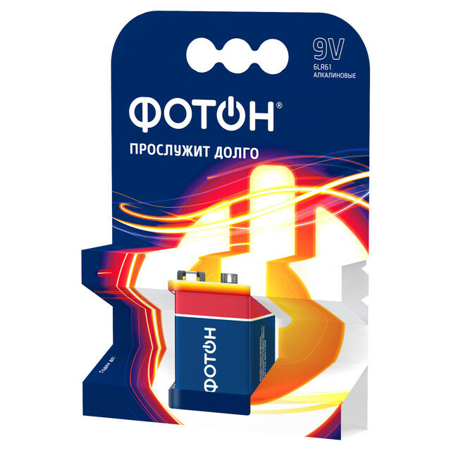 Фотон 6LR61 KP1 батарейка 1 шт. Литиевый элемент питания для фотоаппаратов и камер