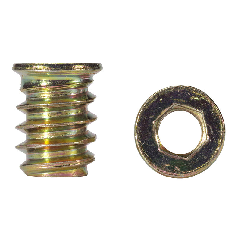 Резьбовая втулка с буртиком M6 L=20, 100 шт. Woodwork 990.06.20