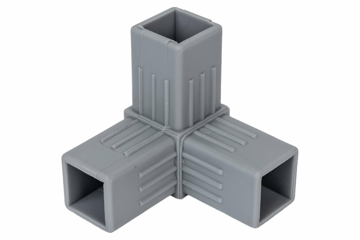 ПилотПро пластиковый соединитель для трубы 25х25 мм смежный 3-палый вариант 16515