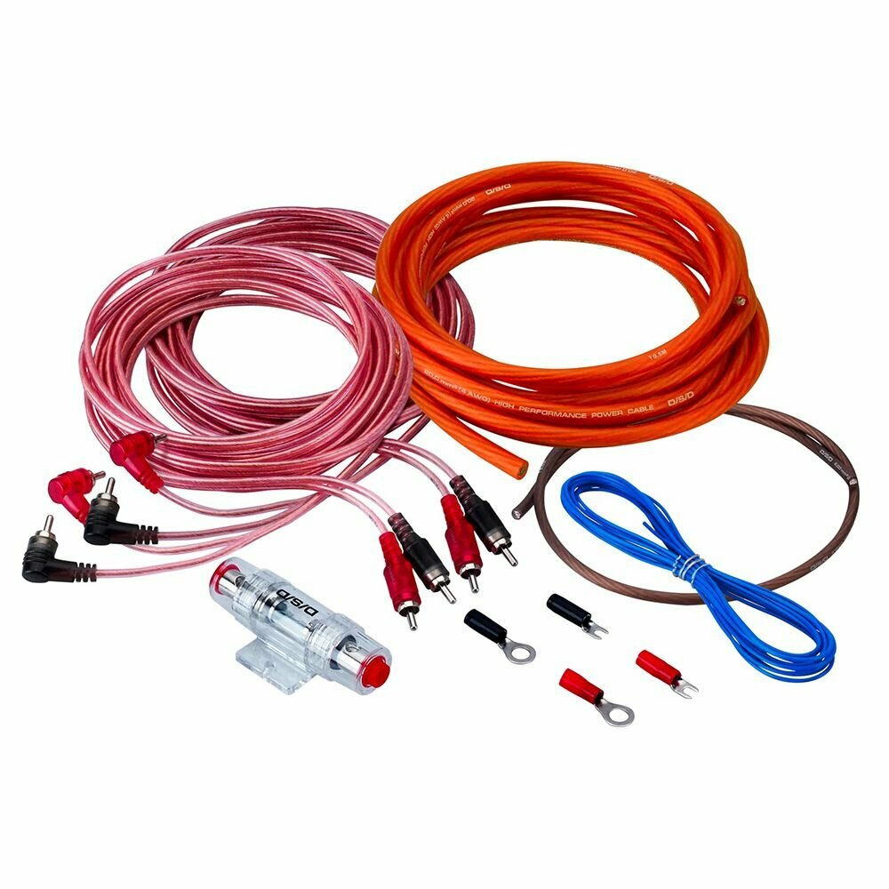 Комплект для подключения 4-х канального усилителя 10AWG D/S/D DAK-410G