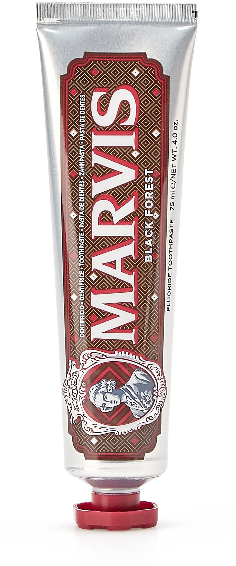 Зубная паста Marvis Black Forest, для свежего дыхания, от кариеса и налета, 75мл