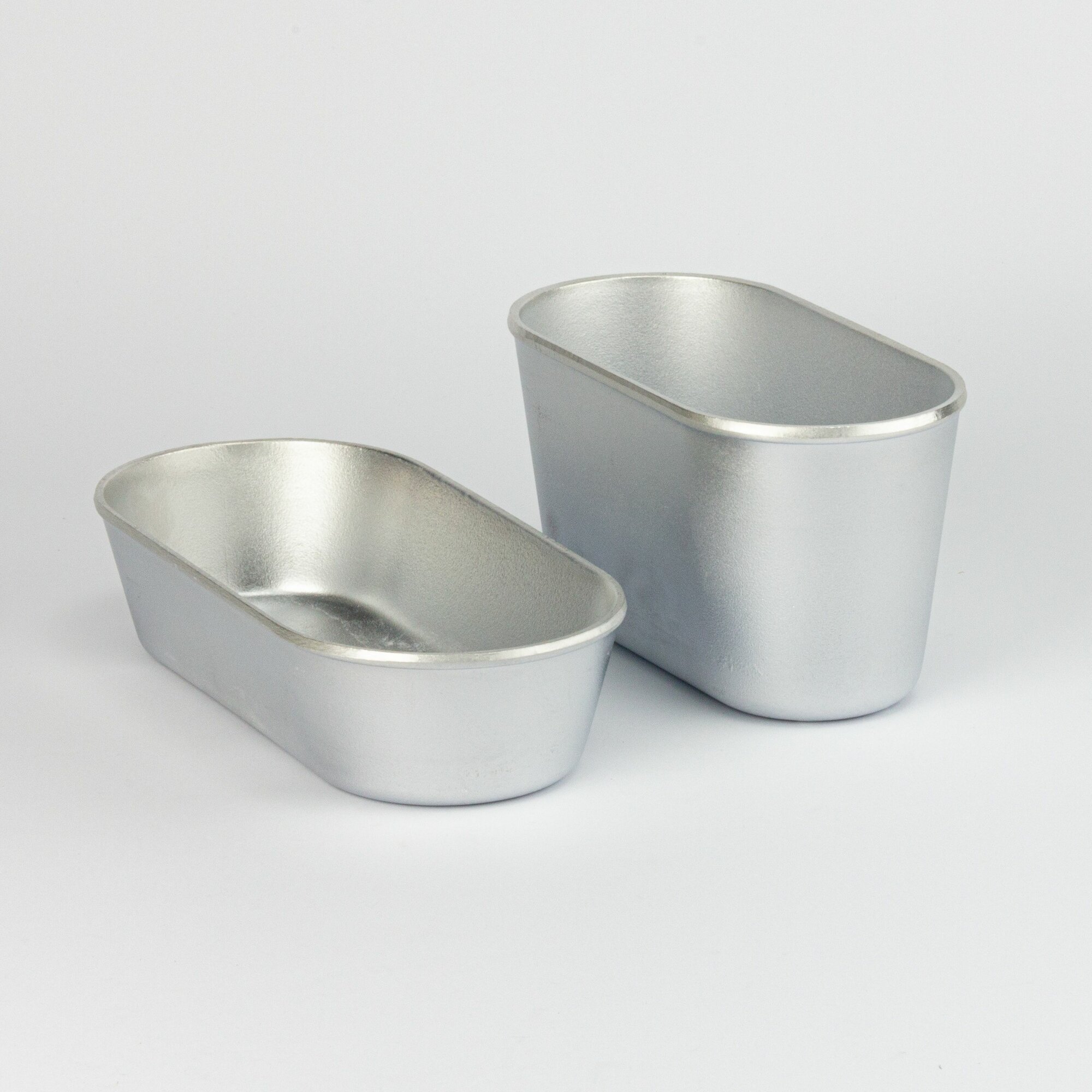 Форма для хлеба овальная комплект 2 шт. Низкая для батона + высокая для хлеба.