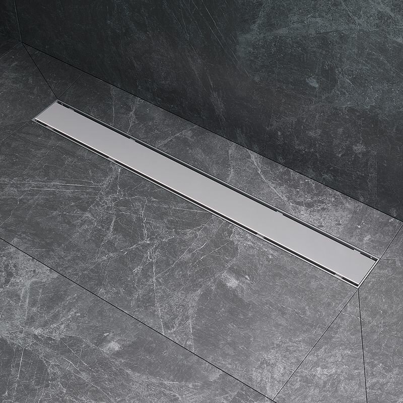 Душевой трап (лоток) 70 AM.PM PrimeFlow W02SC-U11-070-04SB комбинированный затвор со стальной матовой решеткой под плитку