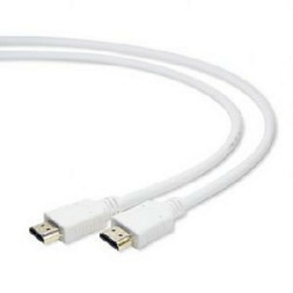 Cablexpert Кабель HDMI CC-HDMI4-W-6, 19M 19M, v2.0, медь, позол. разъемы, экран, 1.8м, белый, пакет