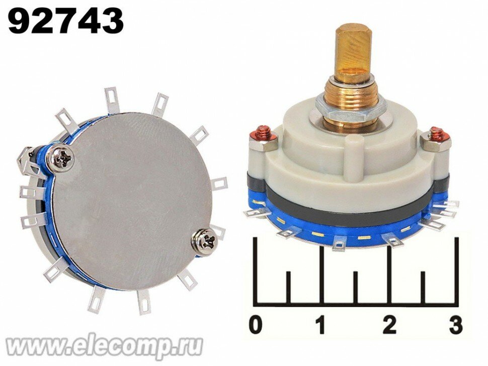 Переключатель галетный RCL371-1-1-12 12 положений 1 полюс