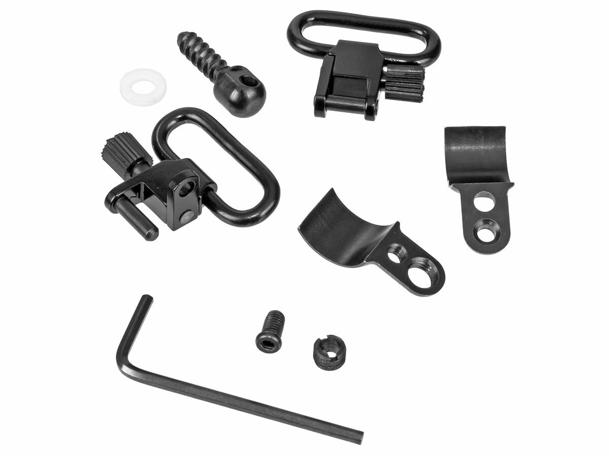 Антабки ShotTime быстросъёмные на приклад и на ствол D16-17,1мм, 25мм