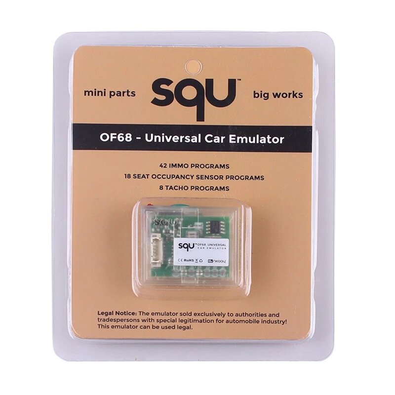 Недорогой диагностический инструмент SQU OF80, сброс сигнала, автомобильный эмулятор SQU OF68, универсальный Immo, датчик работы вне сиденья/программы Tacho SQU OF 68