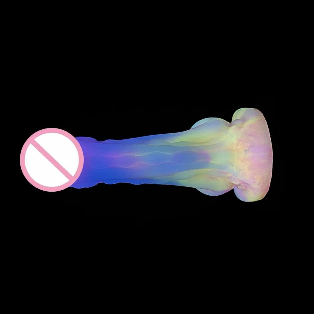 Светящийся фаллоимитатор, мягкий силикон, анальная пробка Bad Dragon, флуоресцентный фаллоимитатор