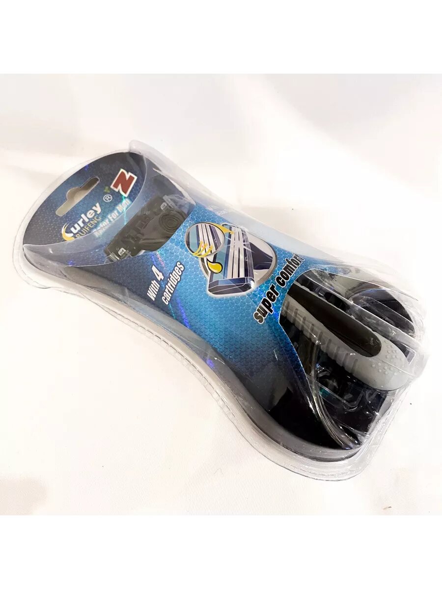 Бритвенный станок, со сменными лезвиями, для мужчин, удобная ручка, 1 шт.