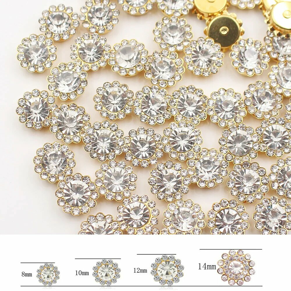 30-100 шт. цветы пришитые стразы блестящие кристаллы стразы бусины изделия для одежды швейные стразы для одежды драгоценные камни