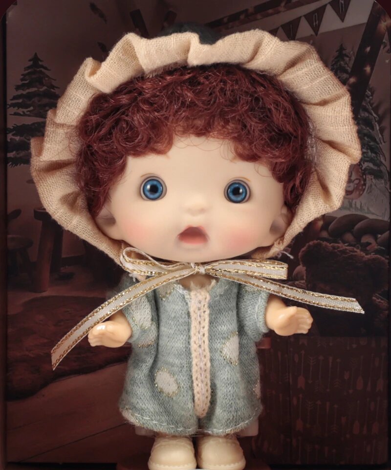 Ziluo OB11 мини кукла 10 см пластик синие зеленые глаза 10cm BJD doll